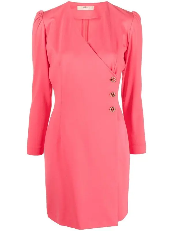TWINSET Long-sleeve Wrap Dress