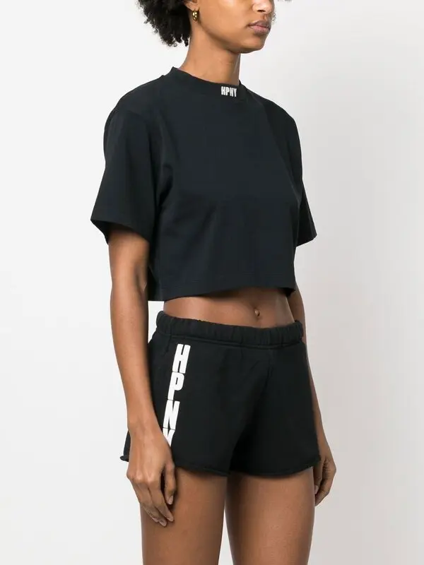 Heron Preston Embroidered Logo Cropped T-shirt