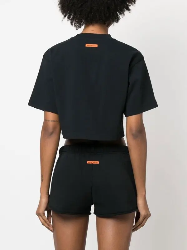 Heron Preston Embroidered Logo Cropped T-shirt
