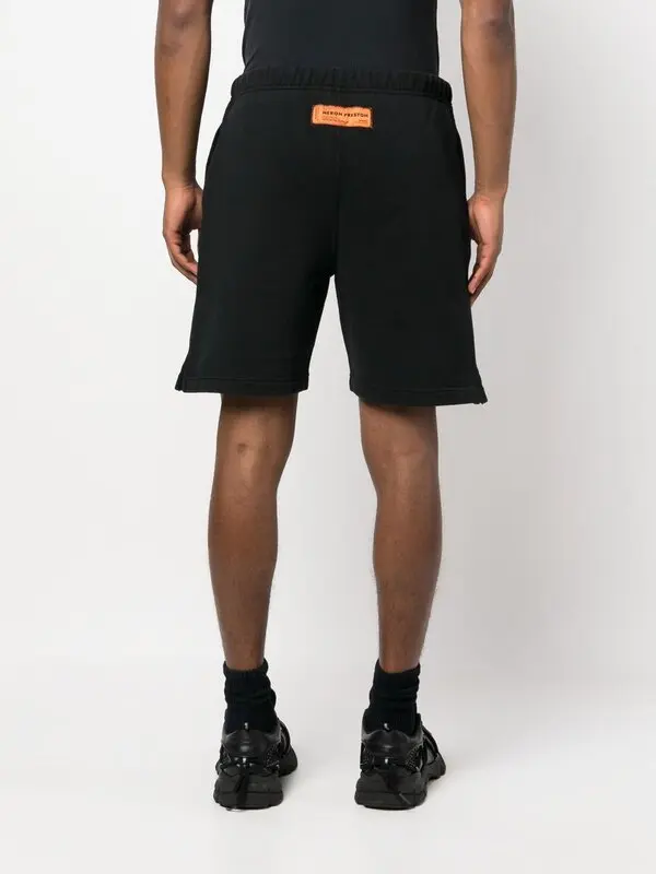 Heron Preston Logo-print Track Shorts - Black