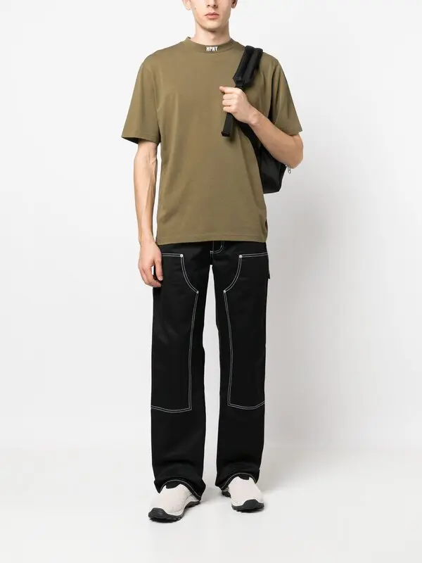 Heron Preston Hpny Embroidered-logo Tshirt - Green