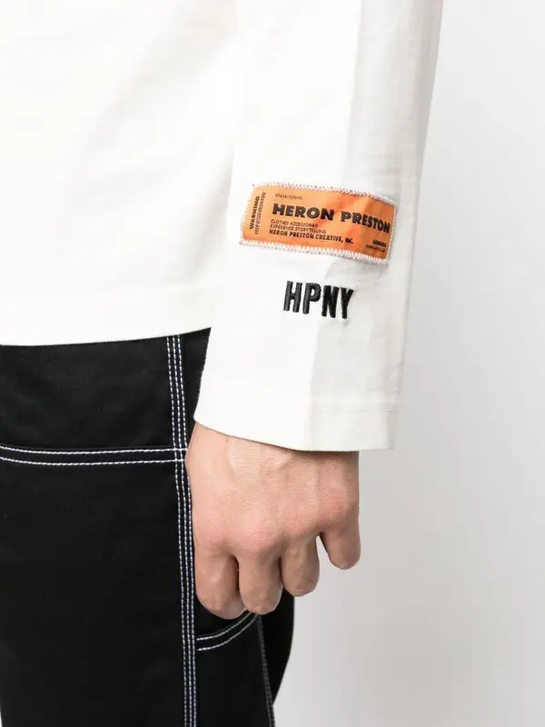 Heron Preston Logo Patch Long-sleeve T-shirt - White