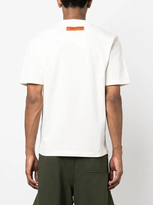 Heron Preston Logo-patch Crew-neck T-shirt - White