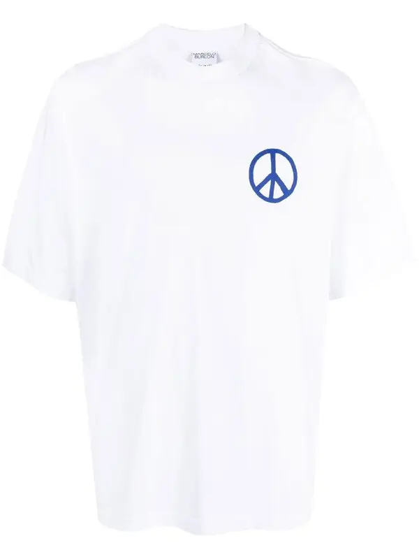 COUNTY OF MILAN County Peace Logo T-shirt - White