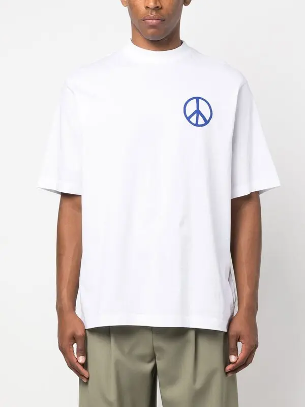 COUNTY OF MILAN County Peace Logo T-shirt - White