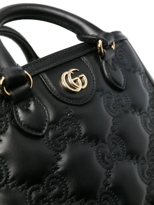 Gucci Small Gg Matelassé Top-handle Bag