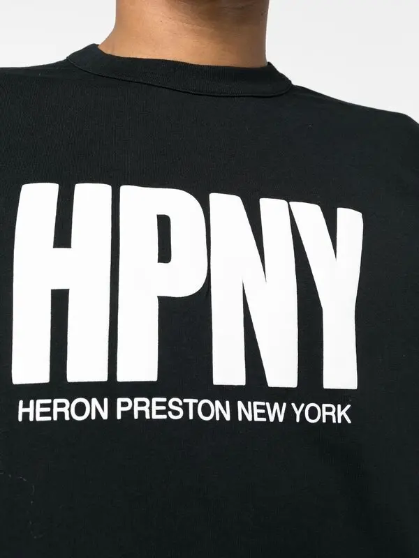 Heron Preston Logo-print Organic Cotton T-shirt - Black