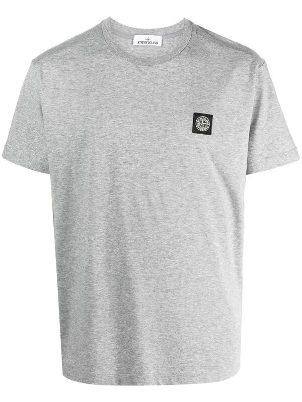 Stone Island Logo-patch Short-sleeve T-shirt - Grey