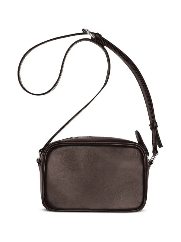 COURREGES Reedition Leather Camera Bag - Brown