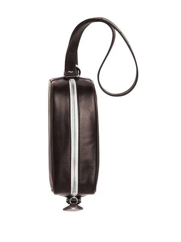 COURREGES Reedition Leather Camera Bag - Brown
