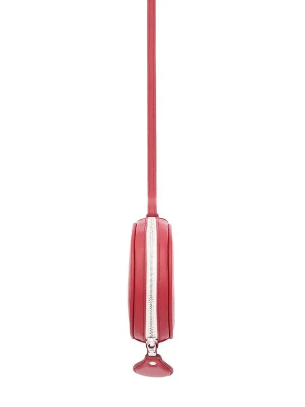COURREGES Reedition Circle Leather Bag - Red