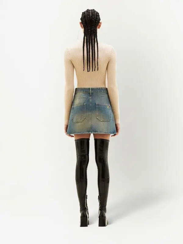 COURREGES Reedition Ribbed Knit Sweater - Neutrals