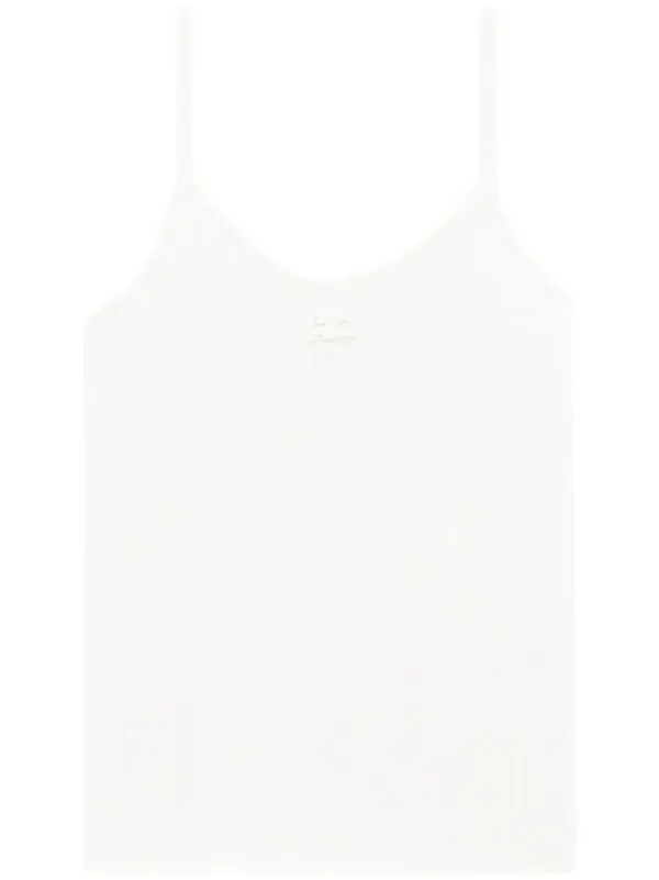 COURREGES Reedition Ribbed Tank Top