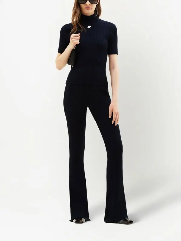 COURREGES Reedition Rib-knit Sweater - Blue