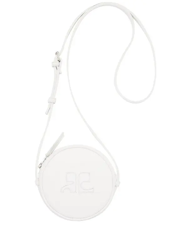 COURREGES Reedition Circle Leather Bag - White