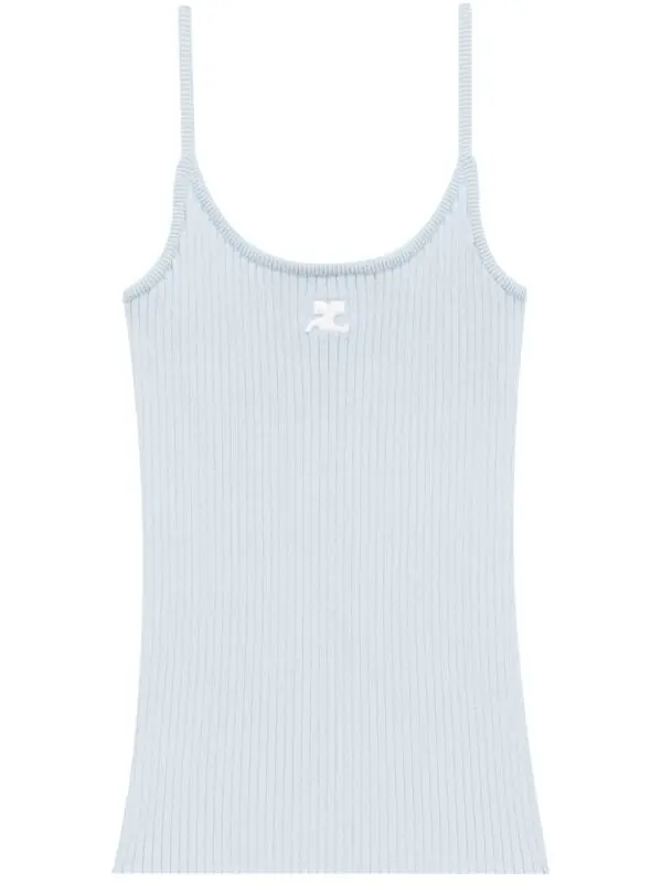 COURREGES Rib-knit Tank Top
