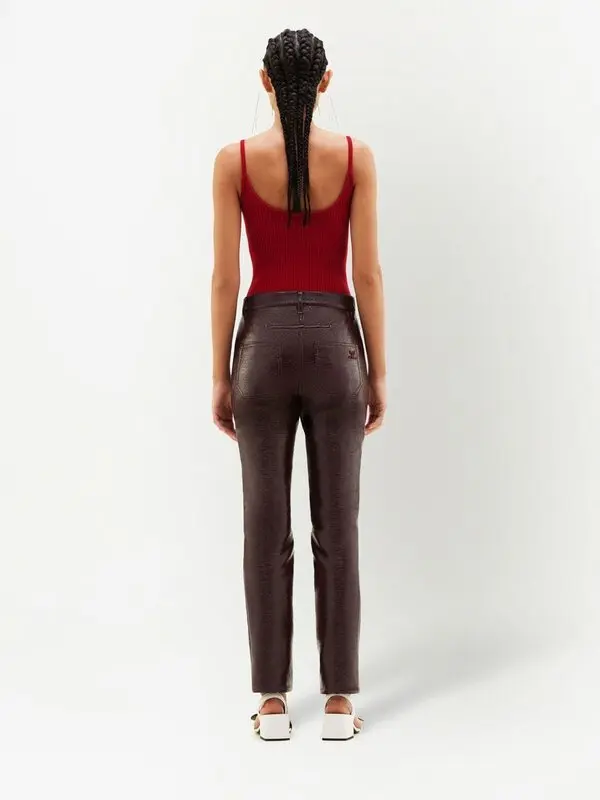 COURREGES Reedition Ribbed Tank Top - Red