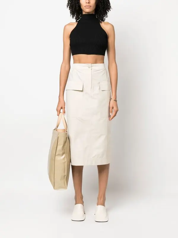 AERON Cropped High-neck Top