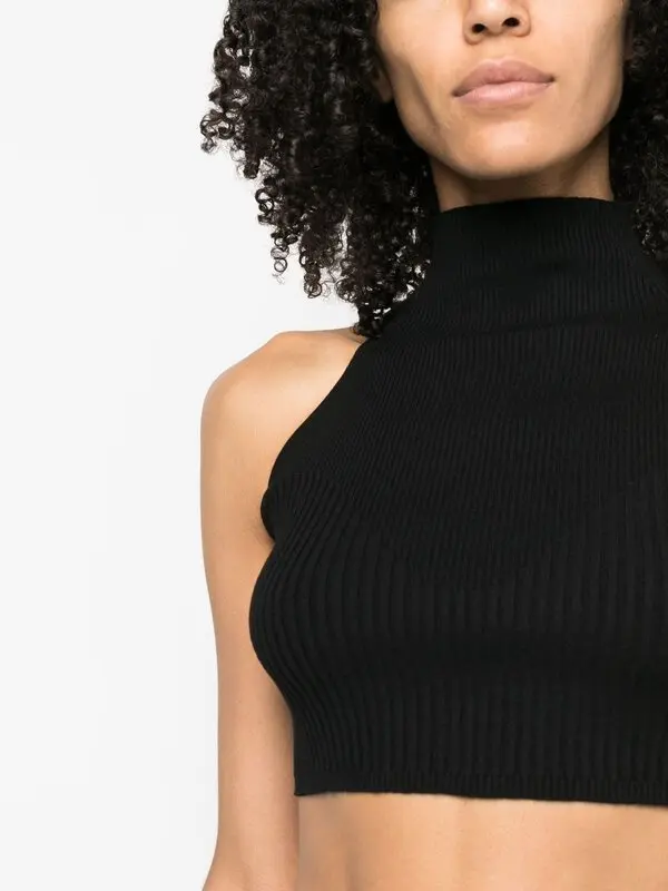 AERON Cropped High-neck Top