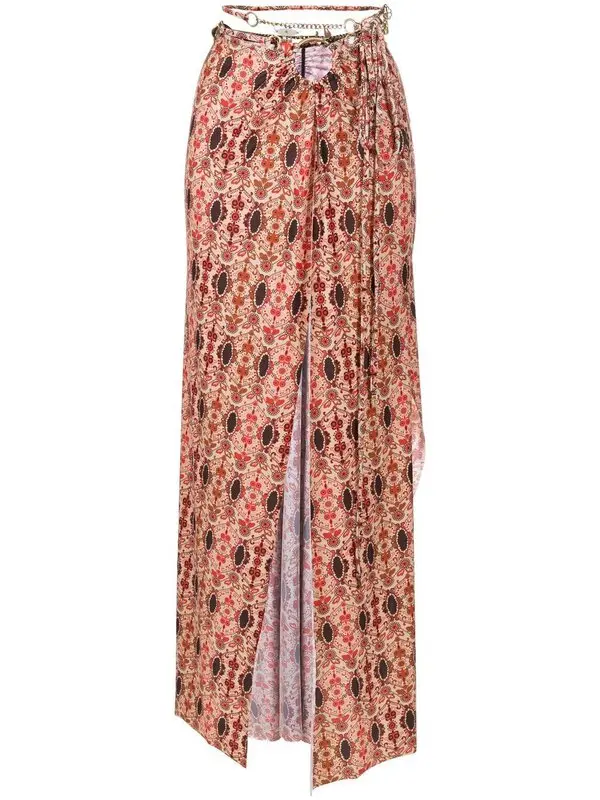 AMIR SLAMA Floral-print Wrap Dress
