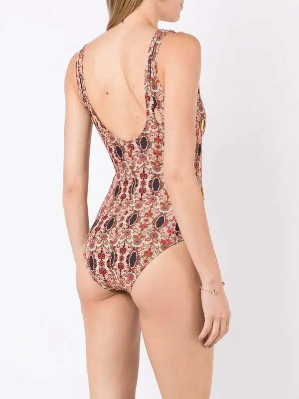 AMIR SLAMA Floral-print Swimsuit