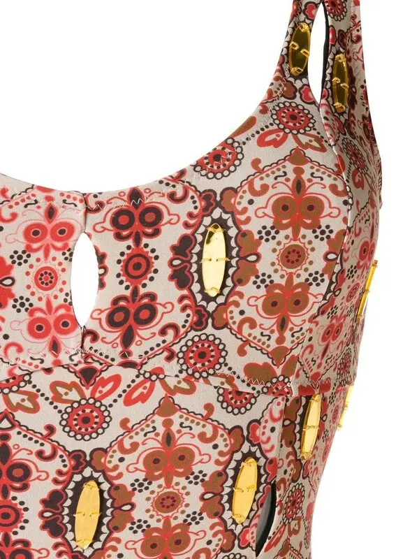 AMIR SLAMA Floral-print Swimsuit