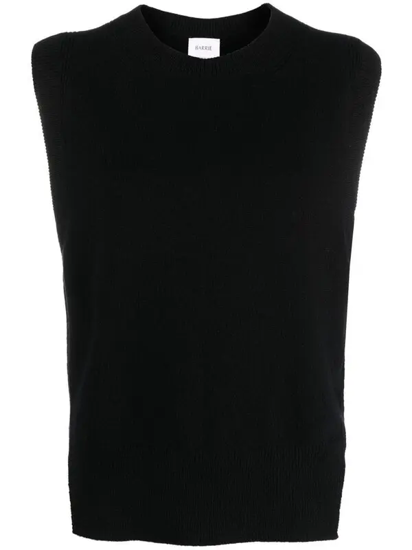 BARRIE Iconic Sleeveless Cashmere Jumper
