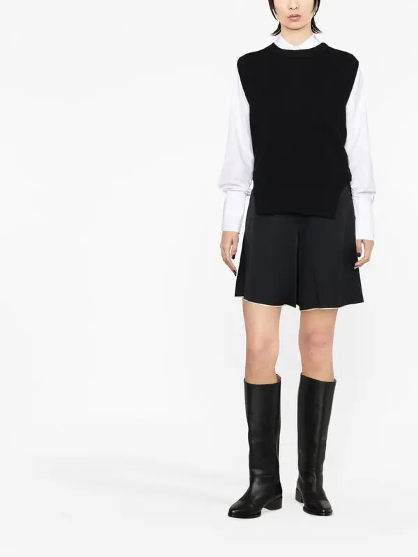 BARRIE Iconic Sleeveless Cashmere Jumper