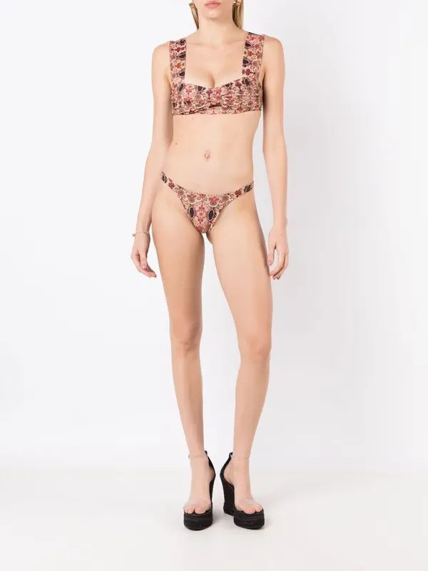 AMIR SLAMA Floral-print Bikini