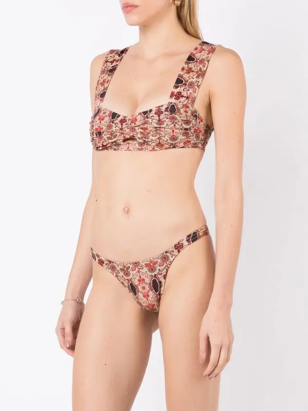 AMIR SLAMA Floral-print Bikini