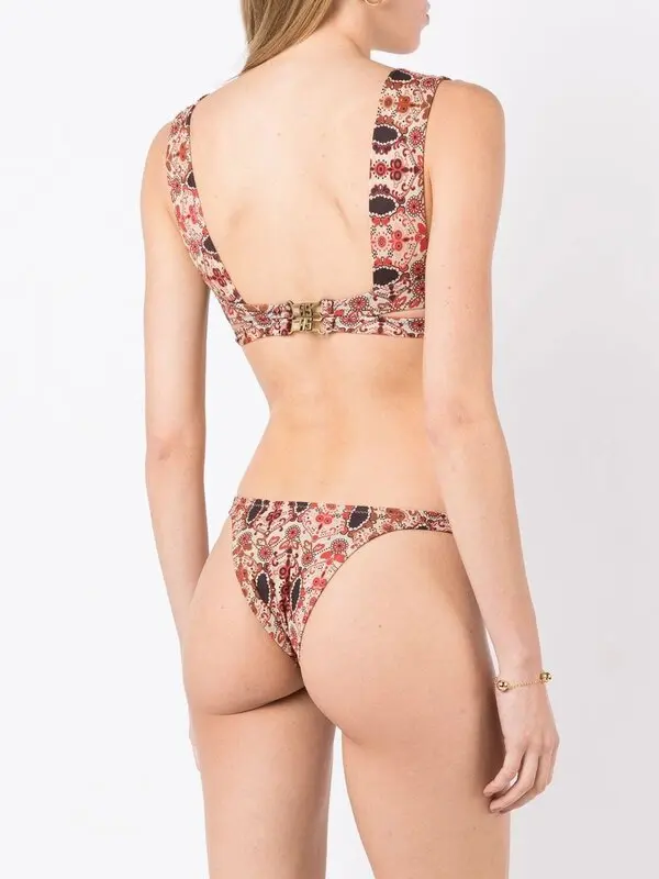 AMIR SLAMA Floral-print Bikini