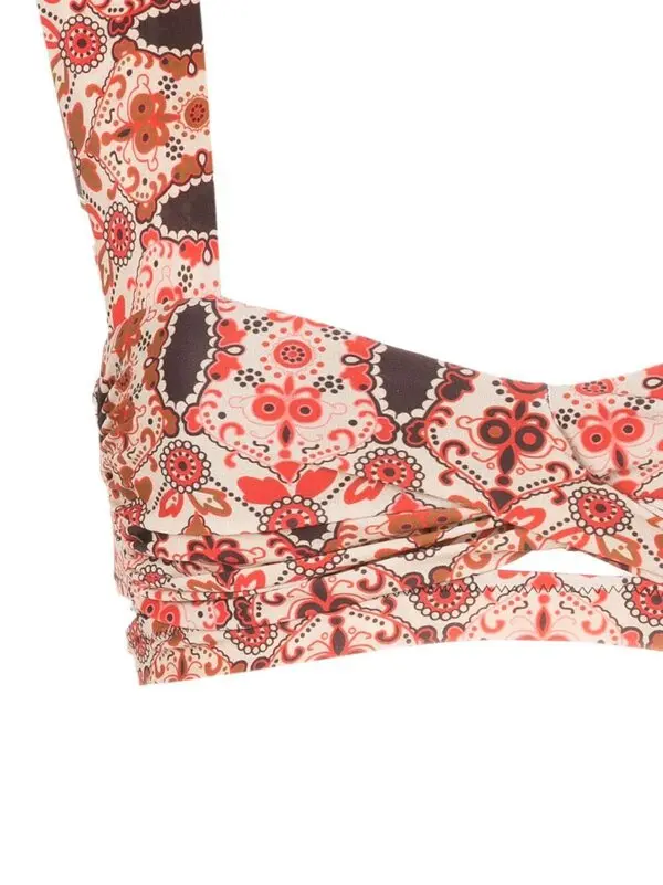 AMIR SLAMA Floral-print Bikini