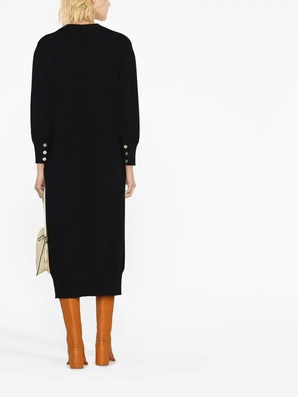 BARRIE Iconic Knit Midi Dress - Black
