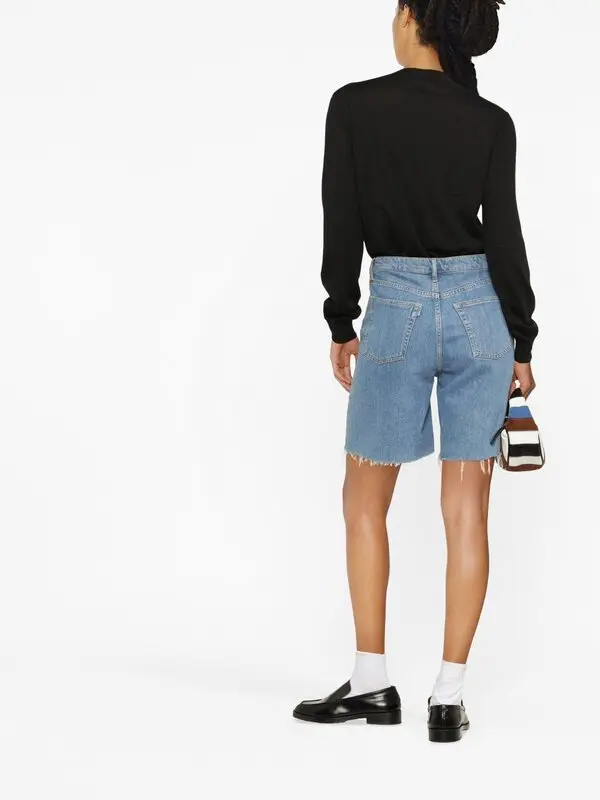 BARRIE Crew Neck Cashmere Jumper - Black