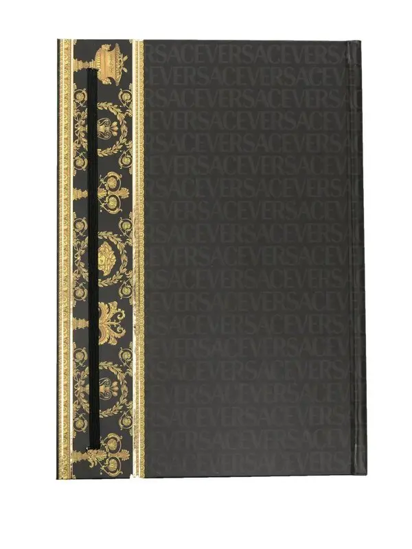 Versace Barocco Logo-print Notebook