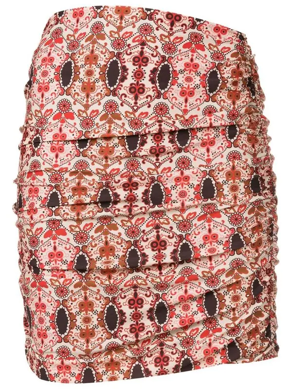 AMIR SLAMA Floral-print Mini Skirt