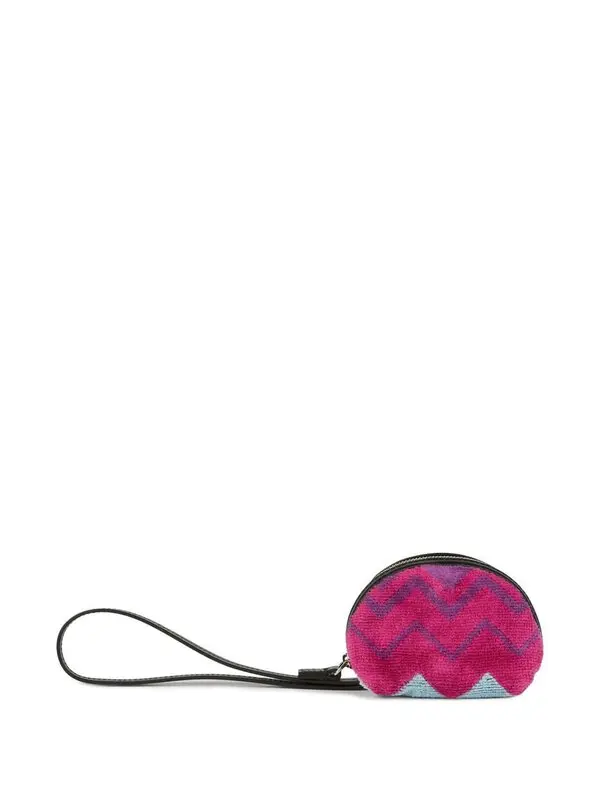 Missoni Zigzag-pattern Coin Case - Pink