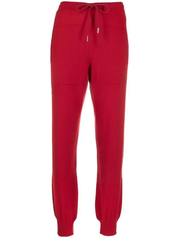 BARRIE Drawstring Track Pants - Red