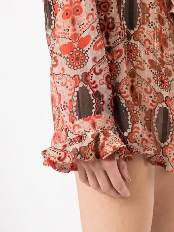AMIR SLAMA Floral-print Blouse