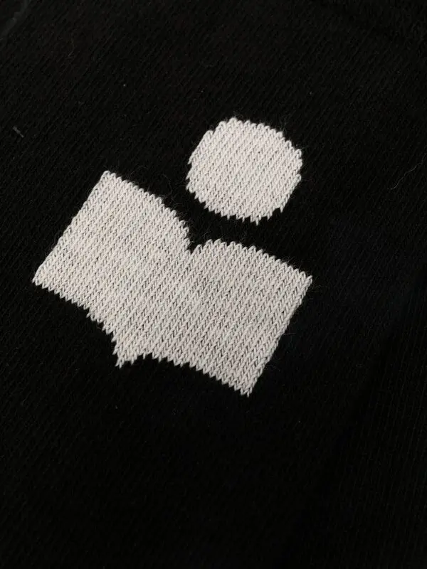 MARANT Siloki Logo-intarsia Socks - Black
