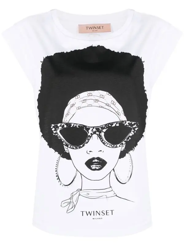 TWINSET Graphic-print T-shirt - White
