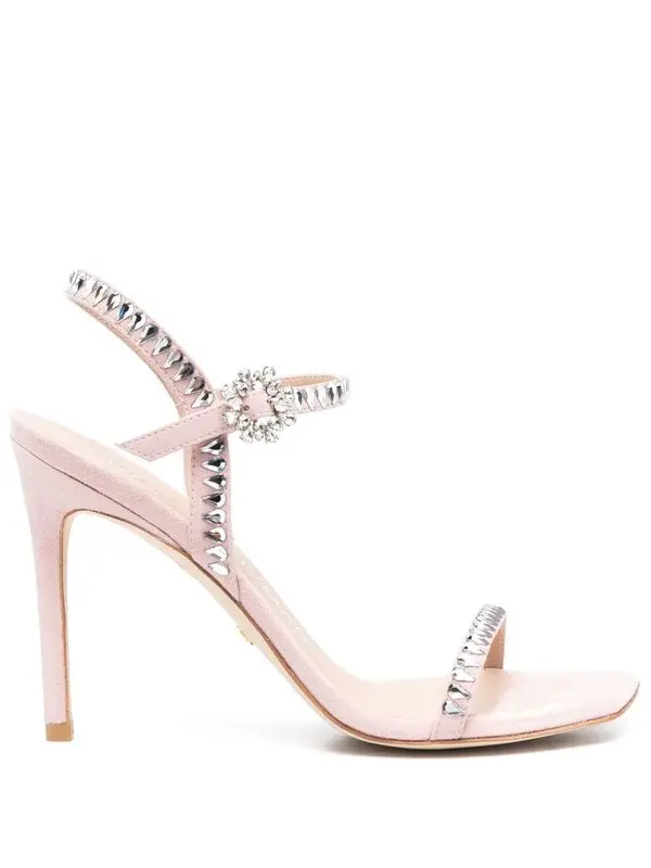 STUART WEITZMAN Gemcut 100mm Sandals - Pink