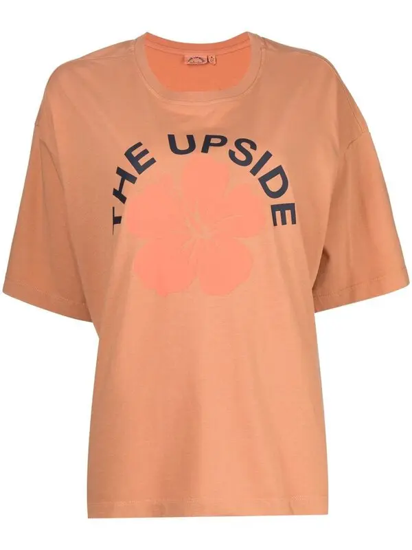 The Upside Laura Flower Logo Print T-shirt