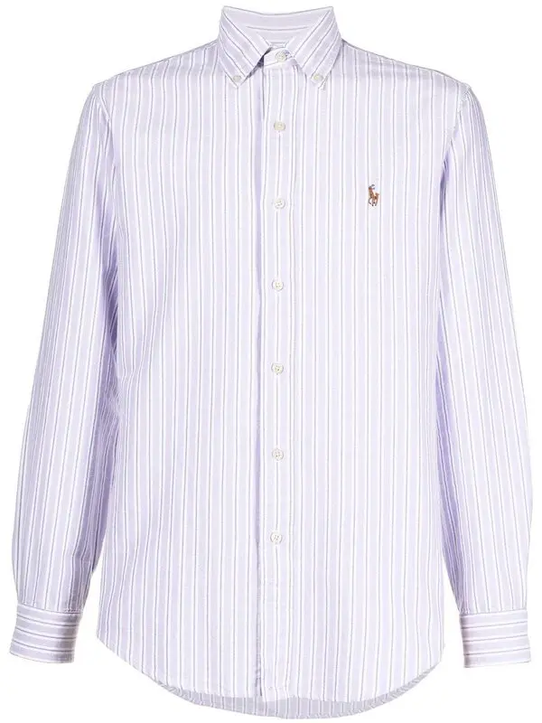 Polo Ralph Lauren Polo Pony Striped Shirt - Purple