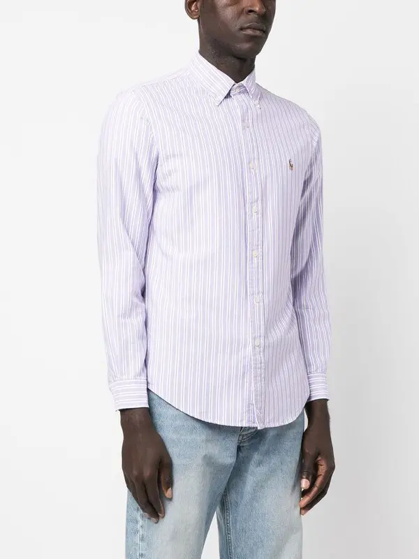 Polo Ralph Lauren Polo Pony Striped Shirt - Purple