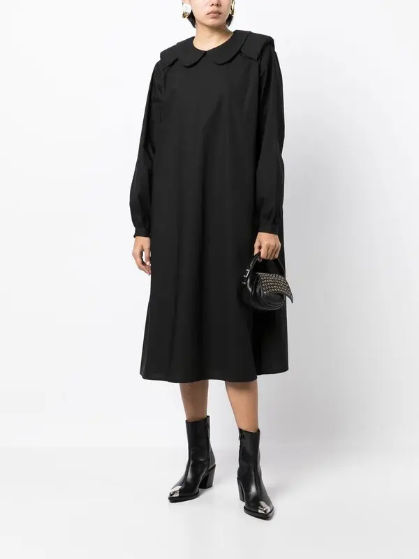 Raf Simons Rounded-collar Midi Dress