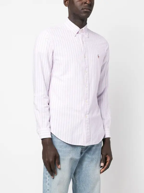 Polo Ralph Lauren Polo Pony Striped Shirt - Pink