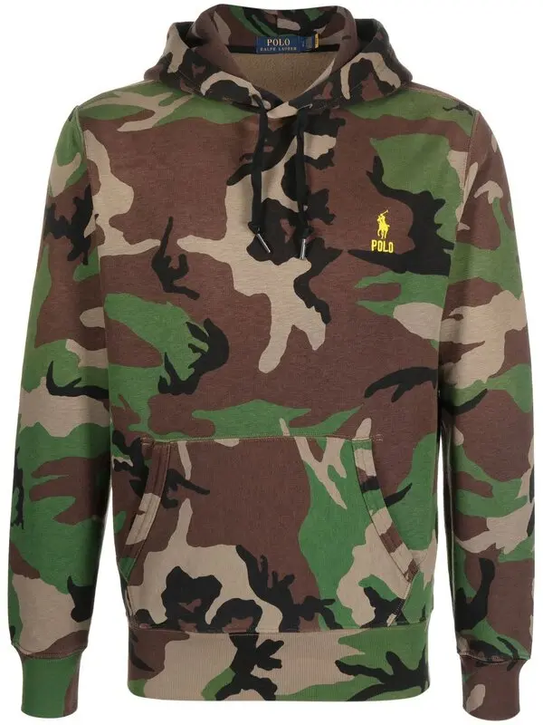Polo Ralph Lauren Camouflage Print Hoodie - Green