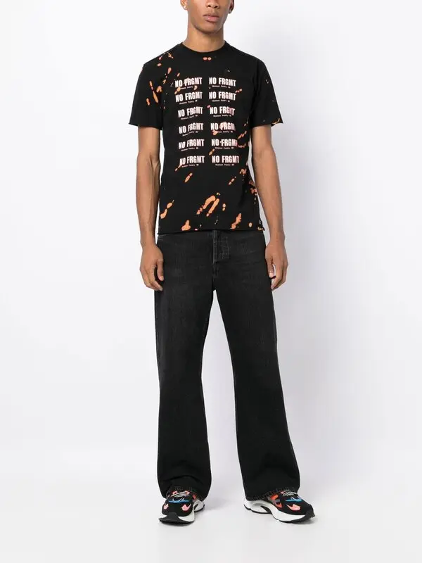 STAIN SHADE X Hiroshi Fujiwara Bleached-effect T-shirt