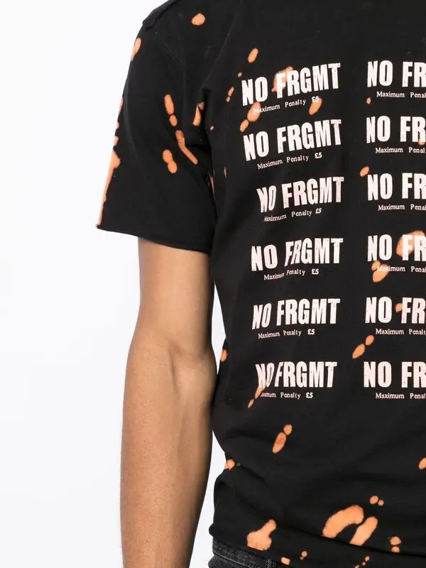 STAIN SHADE X Hiroshi Fujiwara Bleached-effect T-shirt
